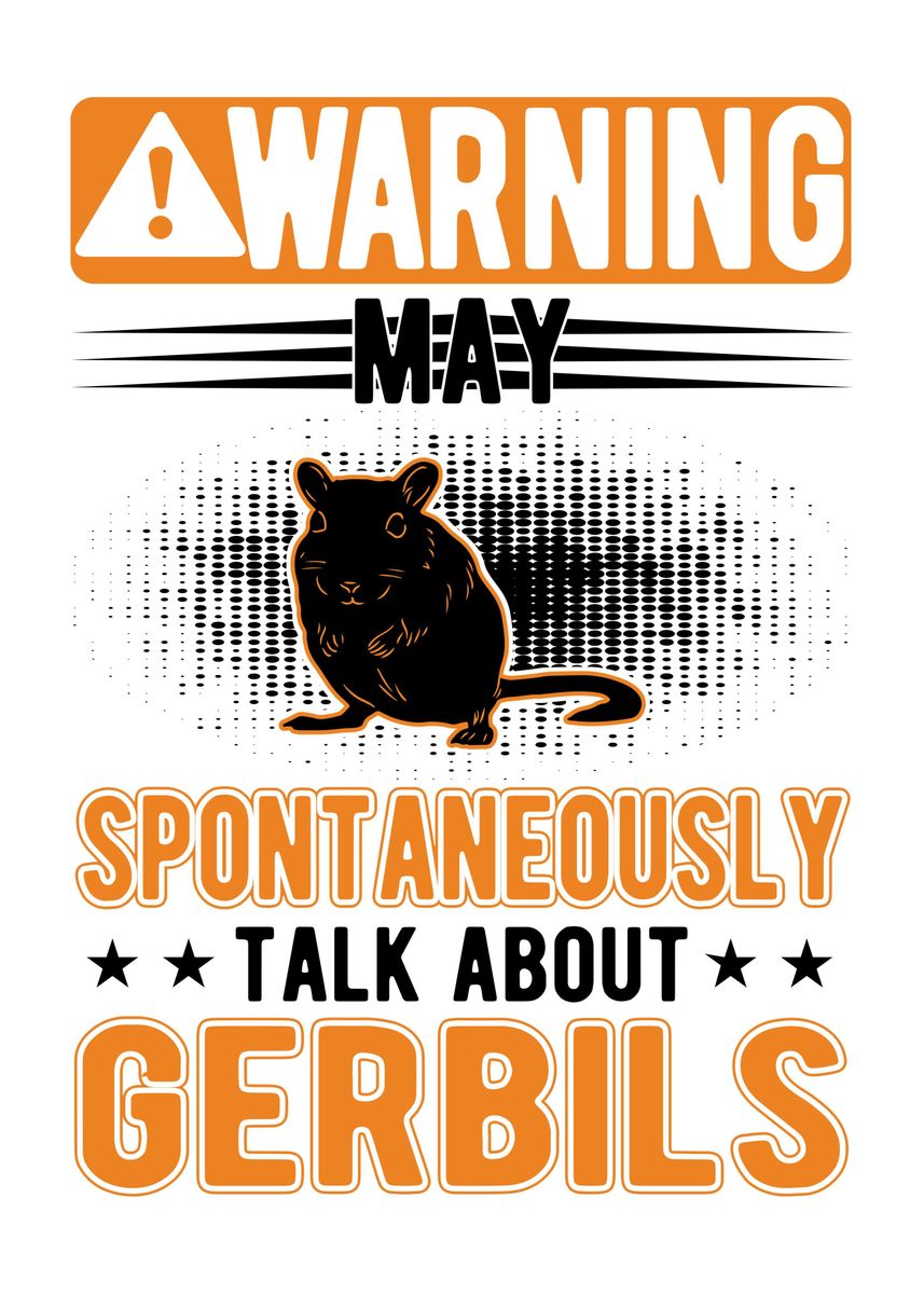 'Gerbil Racing Rat' Poster by FavoritePlates | Displate