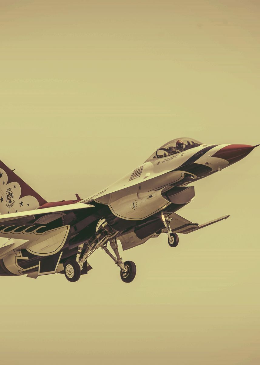 'Fighter Jet' Poster, picture, metal print, paint by Ainiez | Displate