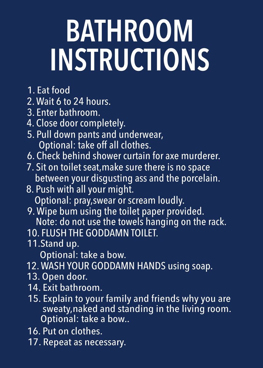 'Bathroom' Poster, picture, metal print, paint by Karin Studio | Displate