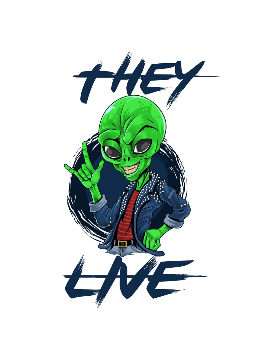 'They Live' Poster, picture, metal print, paint by ZS C O M M E R C E ...