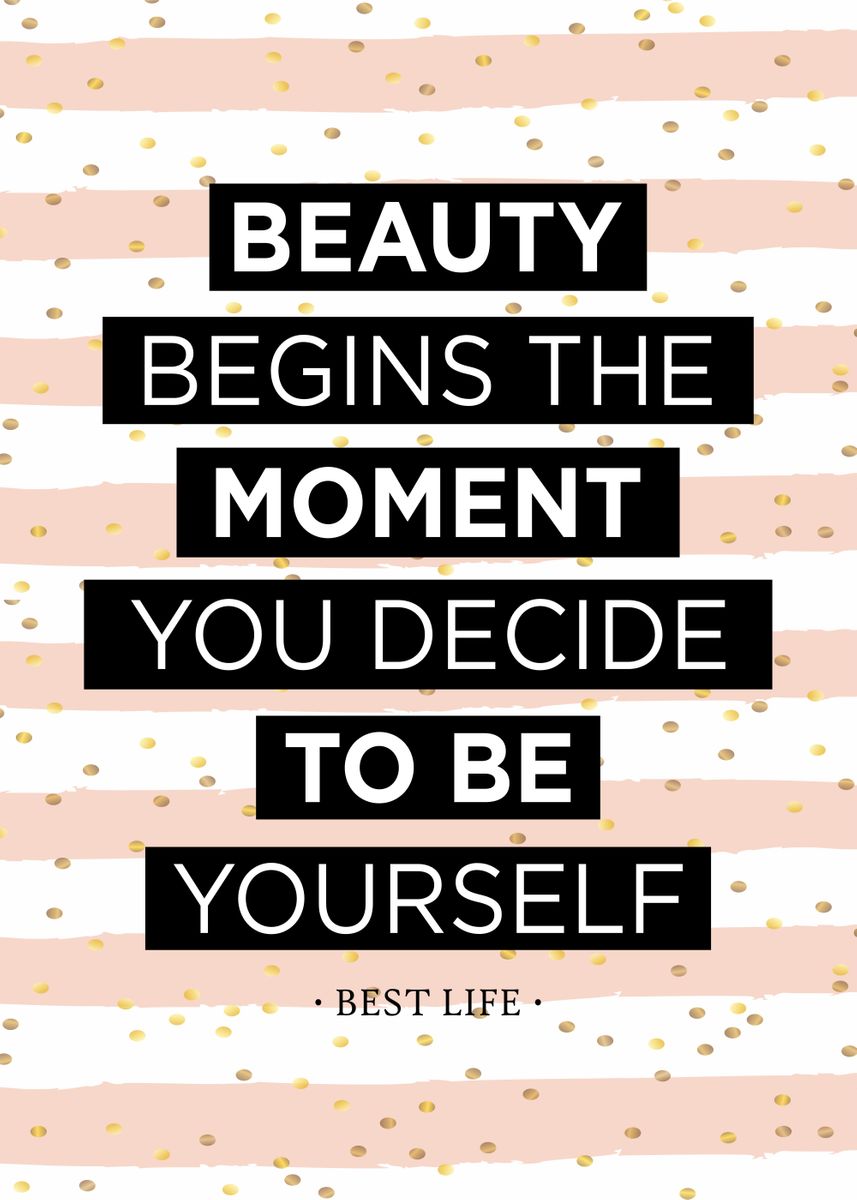 'motivational quote textart' Poster, picture, metal print, paint by ...