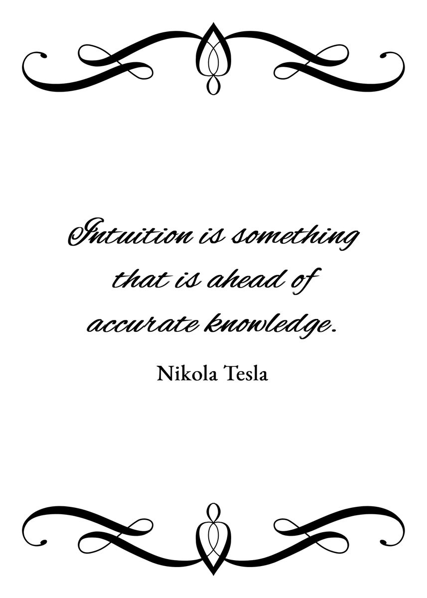 'Intuition' Poster, picture, metal print, paint by ABConcepts | Displate