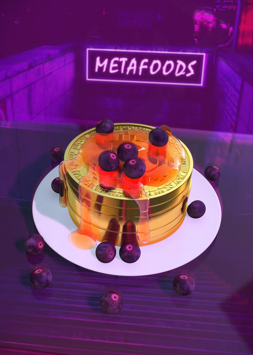 'Metafoods' Poster, picture, metal print, paint by Sundeep Kumar | Displate