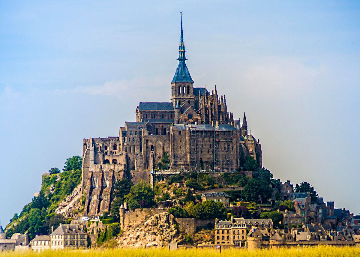 'Castle France Normandy' Poster by WorldTravel Displate Art | Displate