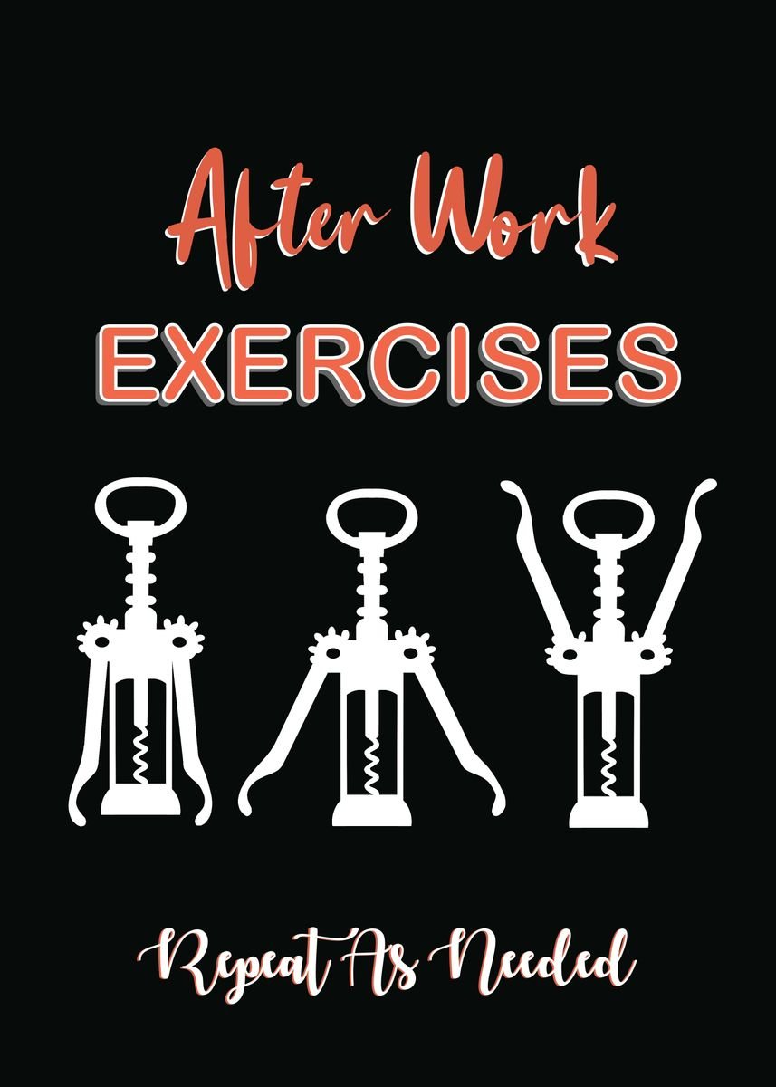 'After Work Stretches ' Poster by holailustra | Displate