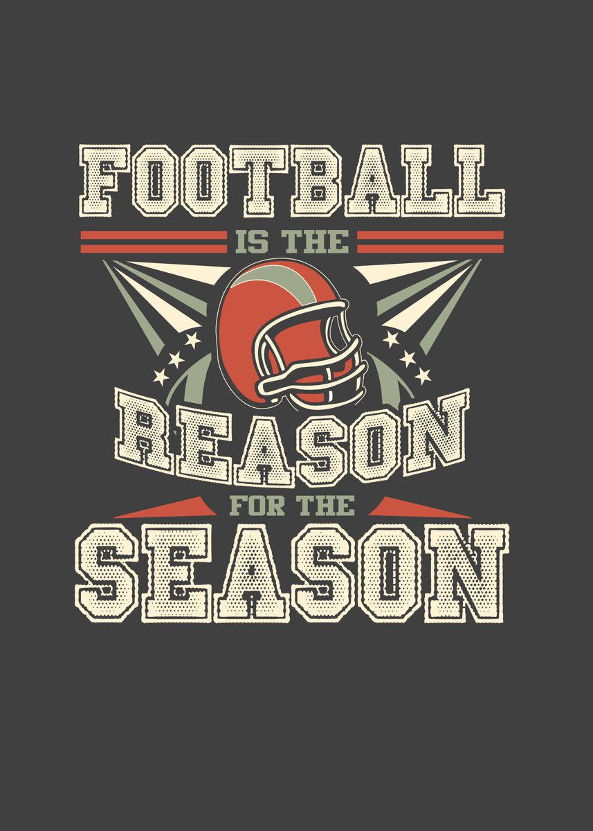 'Football Season' Poster, picture, metal print, paint by BeMi | Displate