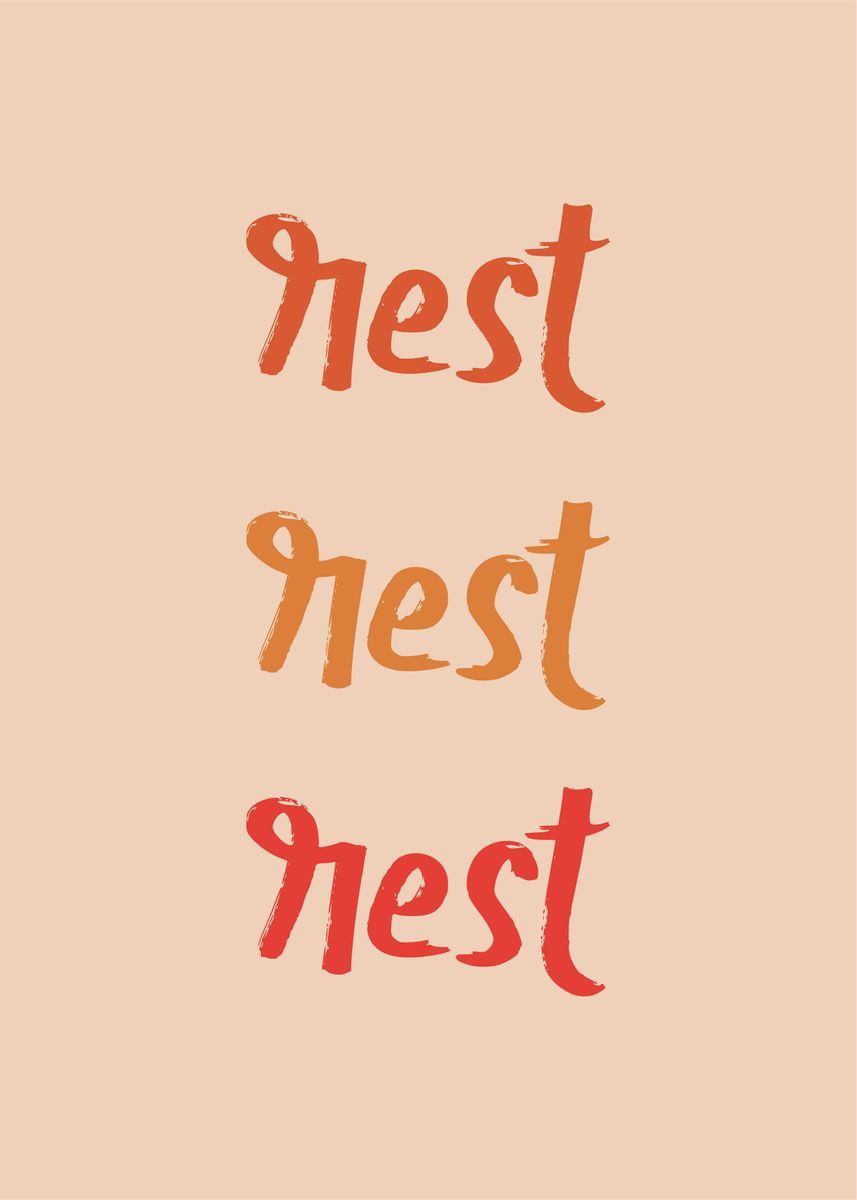 'Rest Rest Rest' Poster by EDM Project | Displate