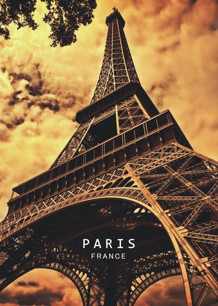'Paris France' Poster by Ainiez | Displate