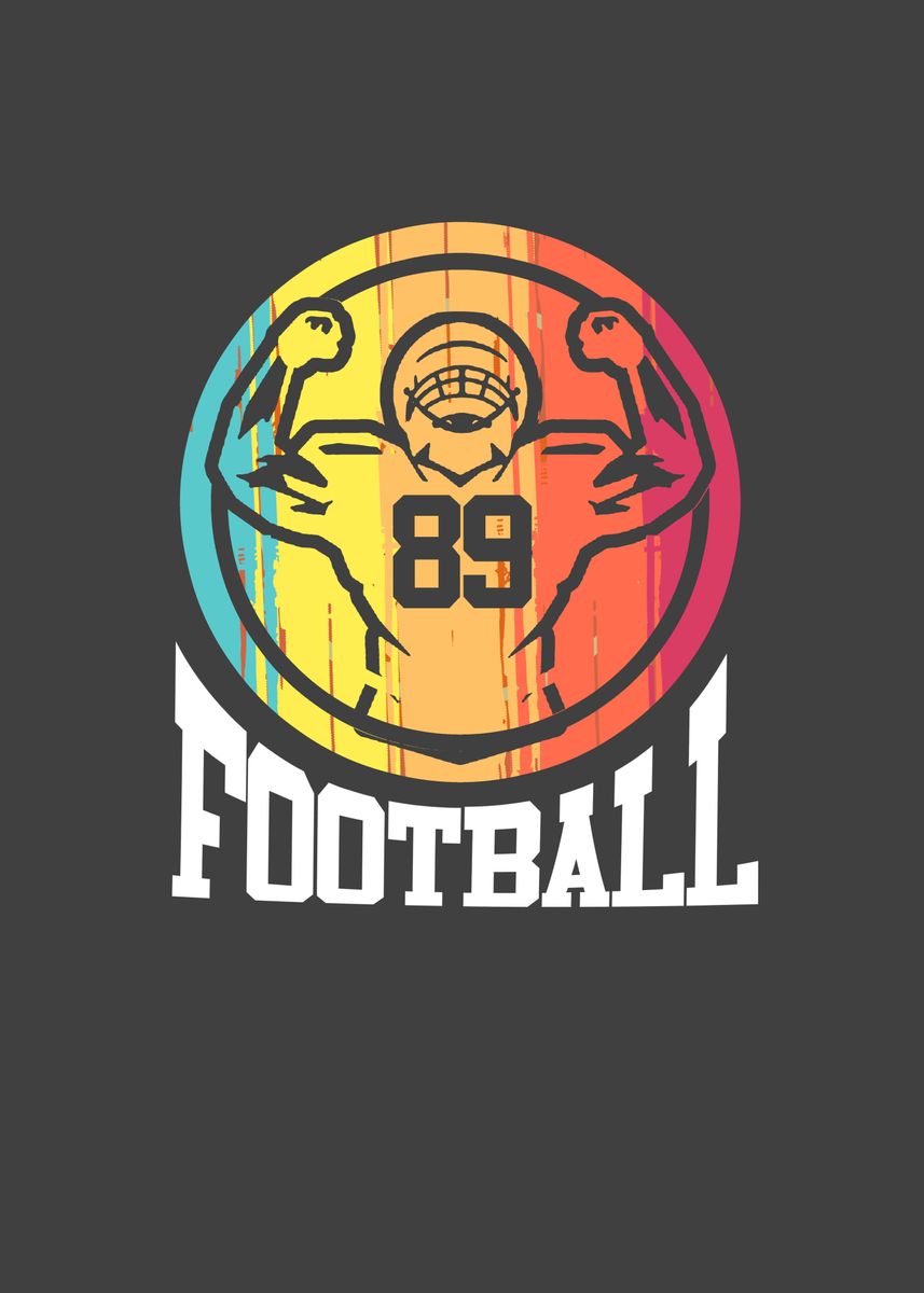 'Football 89' Poster, picture, metal print, paint by BeMi | Displate