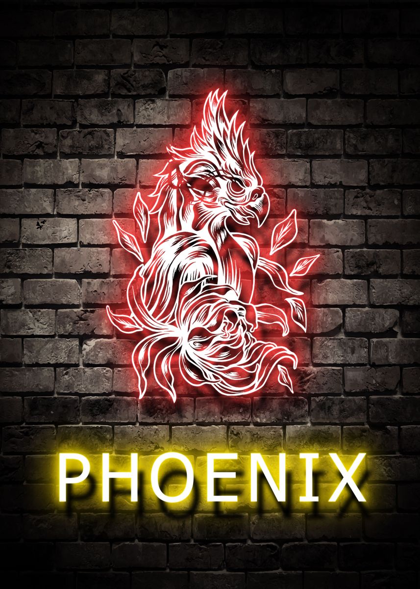 'Phoenix Animal' Poster, picture, metal print, paint by Osman Conner ...