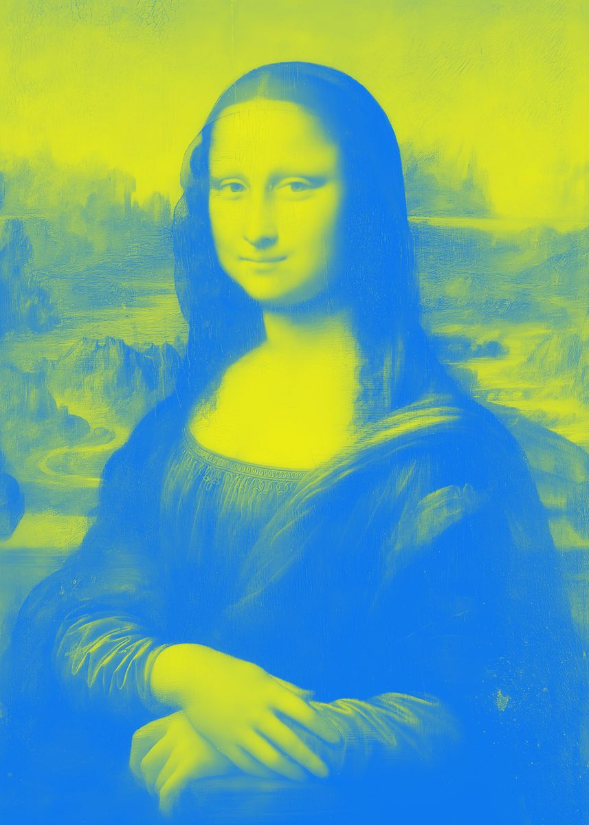 'Mona Lisa Colors A' Poster by Doctor Borovich | Displate