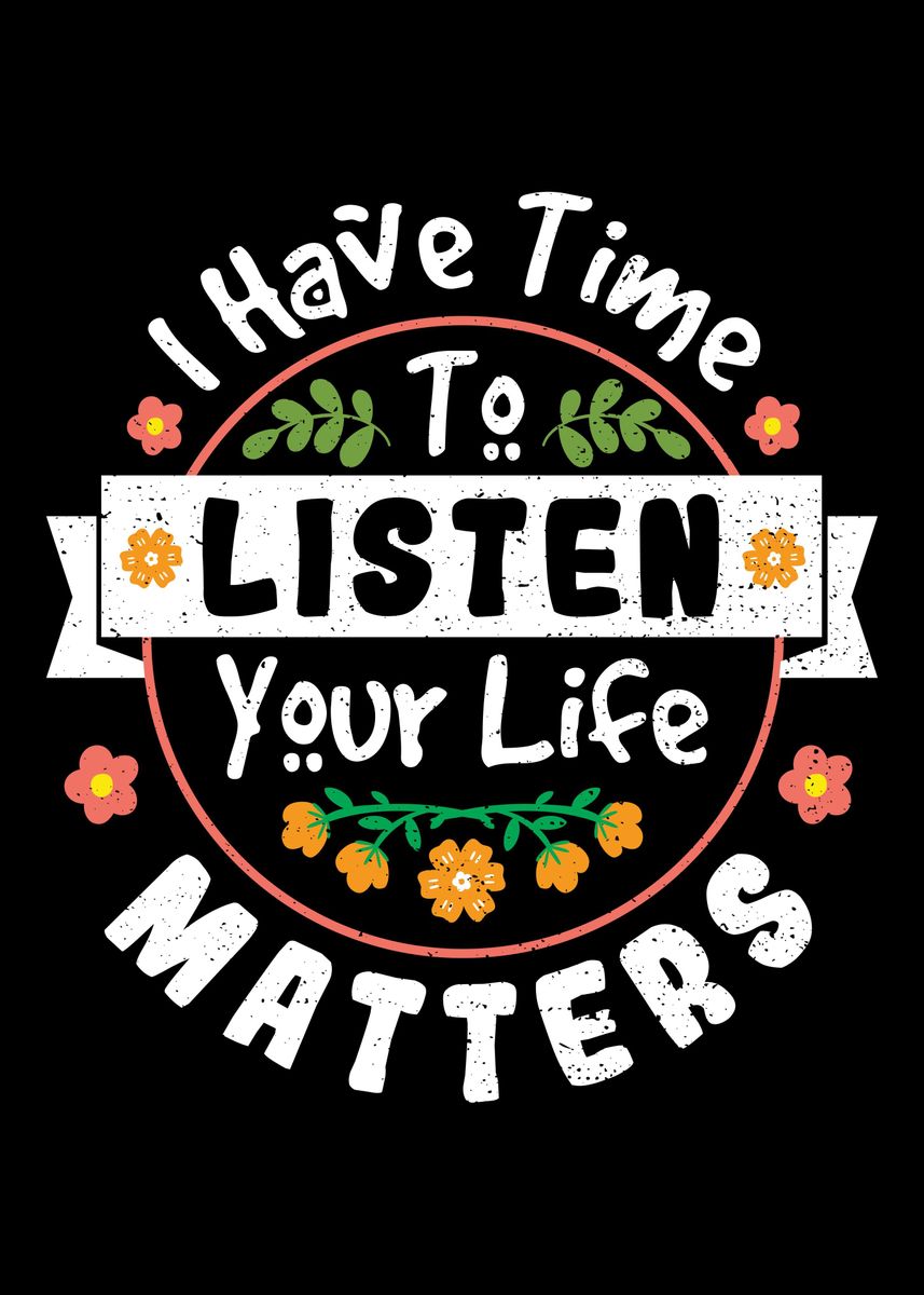 'I Have Time To Listen Your' Poster, picture, metal print, paint by ...