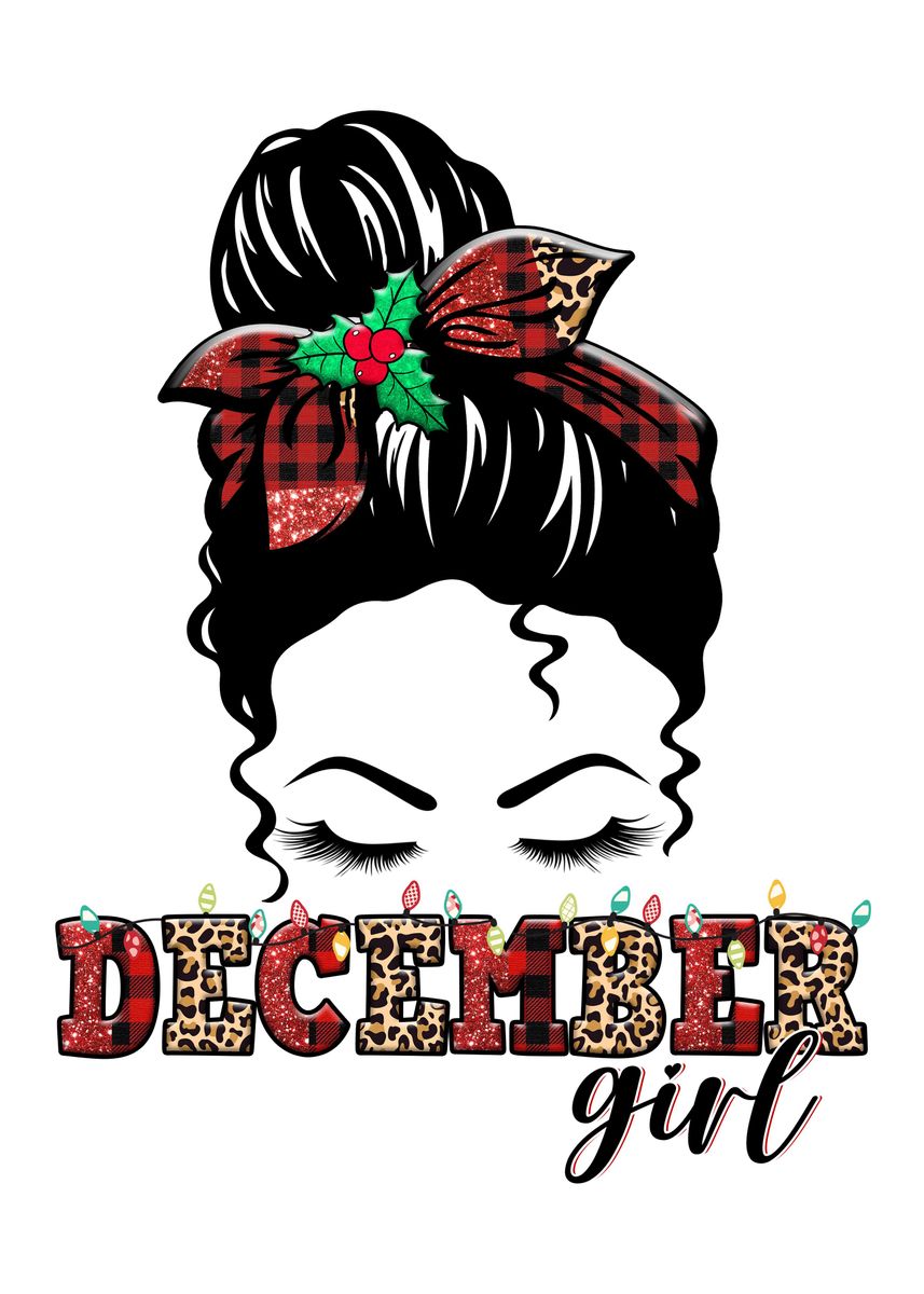 'december girl pop art' Poster by du giang | Displate