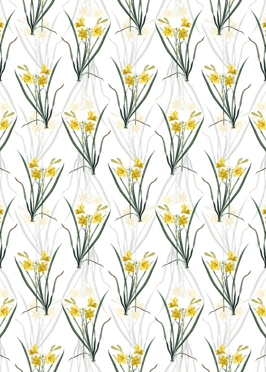 'Floral Daylily Pattern' Poster, picture, metal print, paint by Holy ...