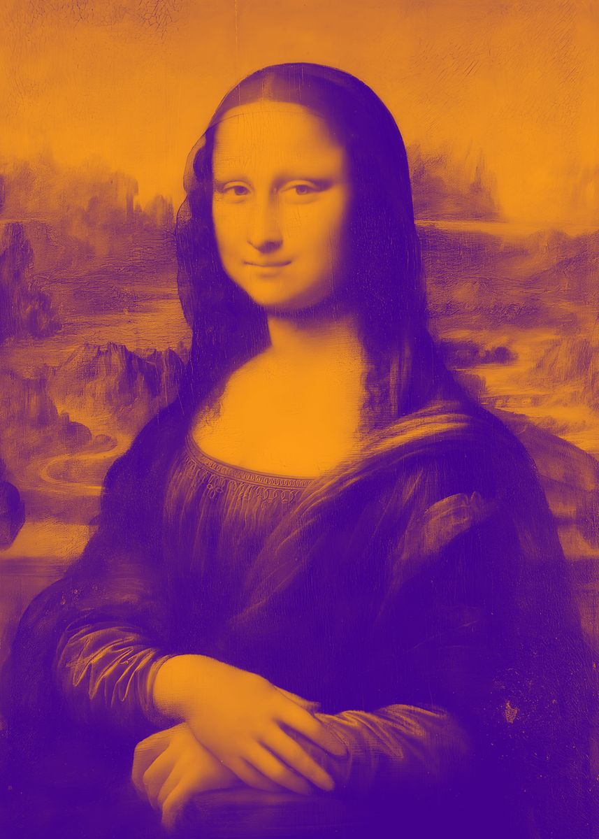 'Mona Lisa Colors C' Poster, picture, metal print, paint by Doctor ...