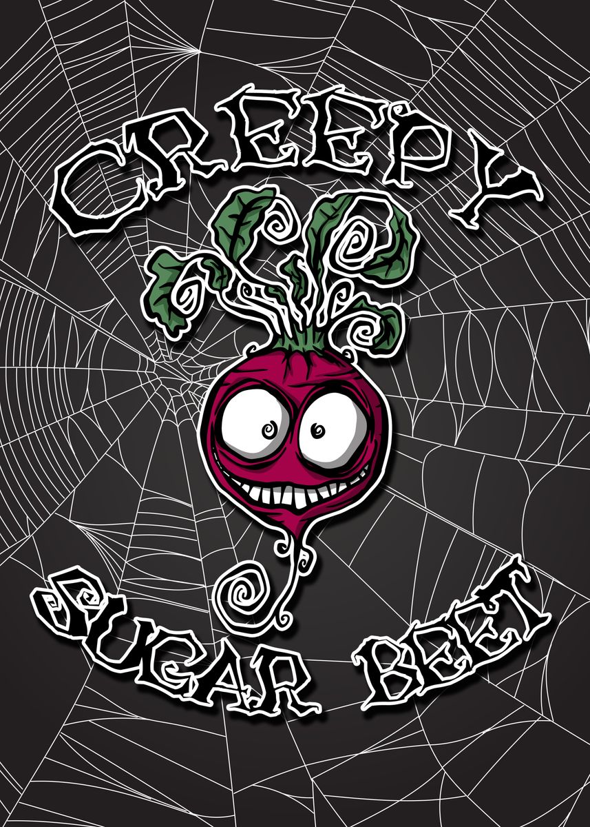 'Creepy sugar beet' Poster, picture, metal print, paint by LouteCrea ...