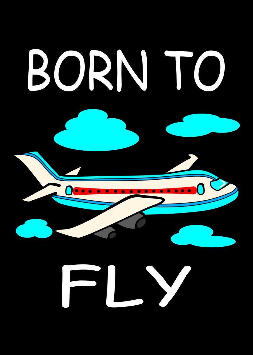 'Born To Fly' Poster by Steven Zimmer | Displate