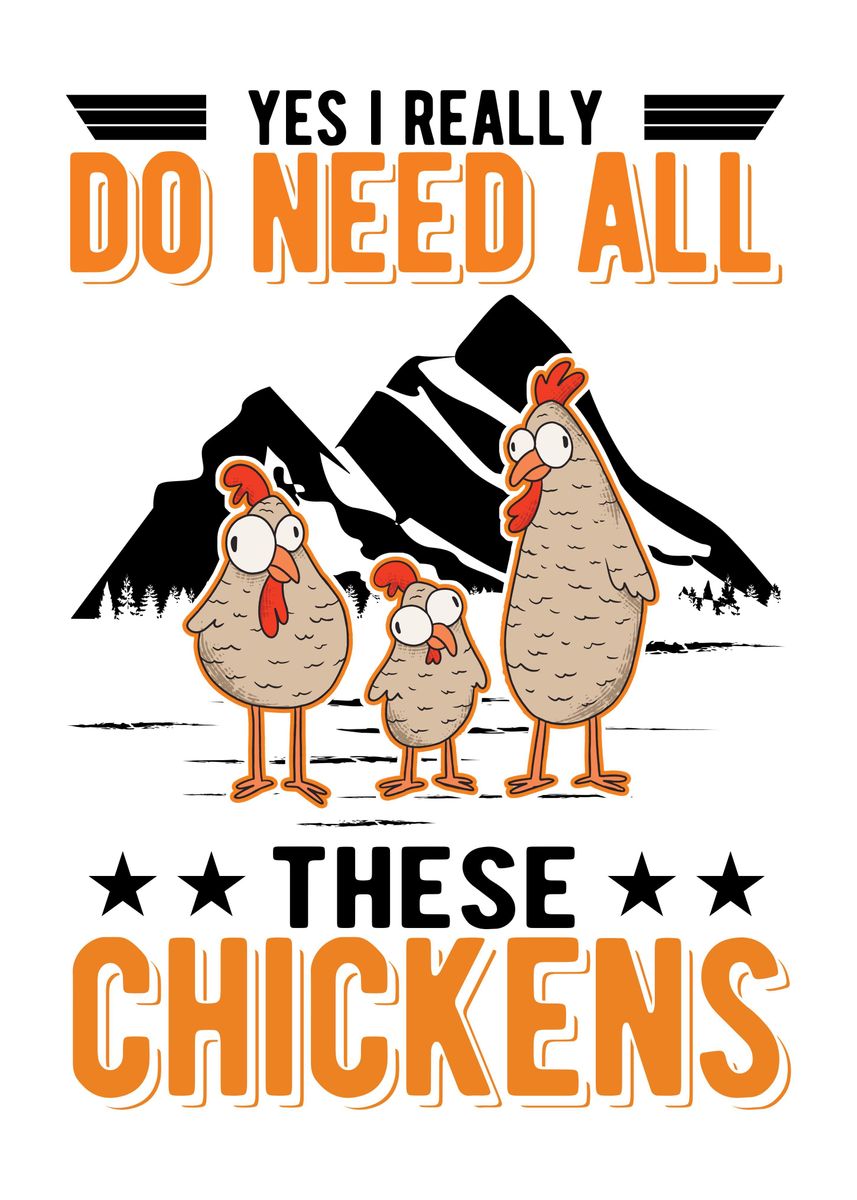 'Chicken Gift' Poster, picture, metal print, paint by FavoritePlates ...
