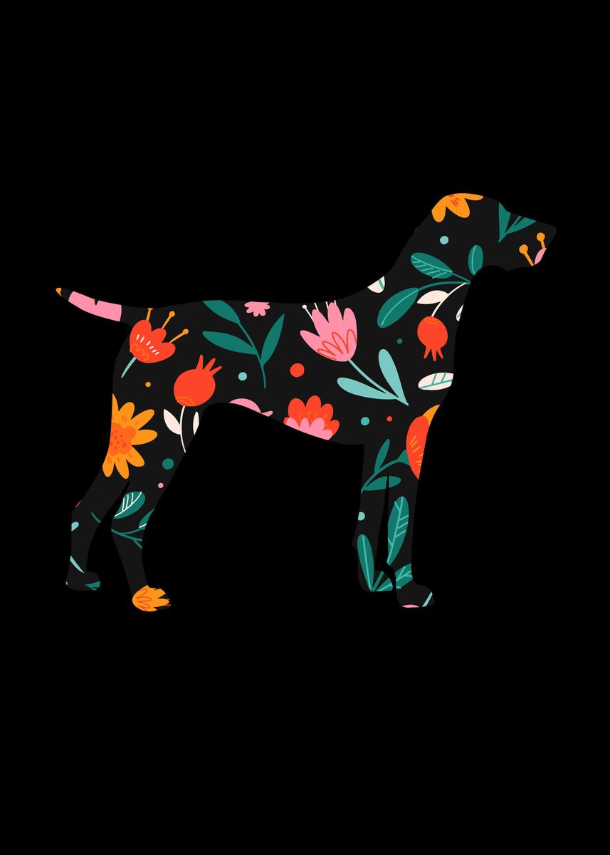 'German Shorthair Pointer' Poster, picture, metal print, paint by ...