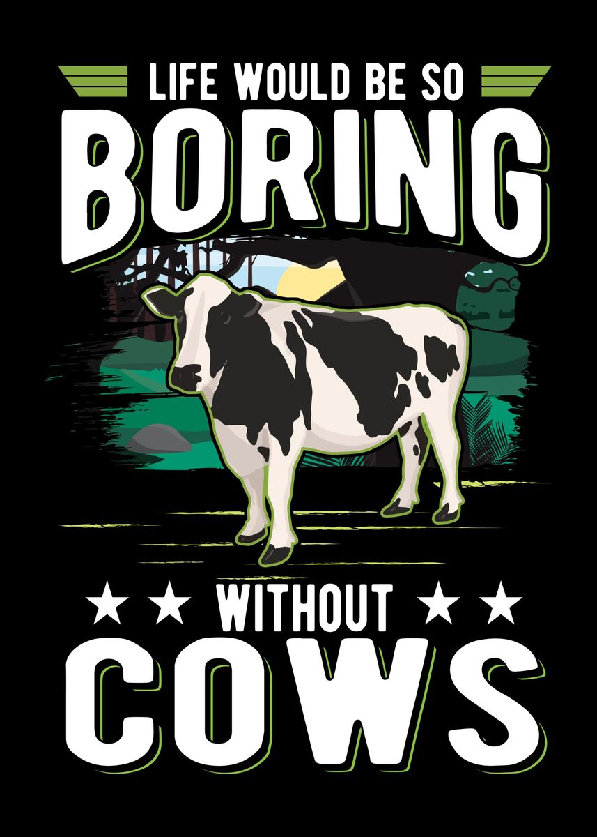 'Cow Farmer Cattle' Poster, picture, metal print, paint by ...