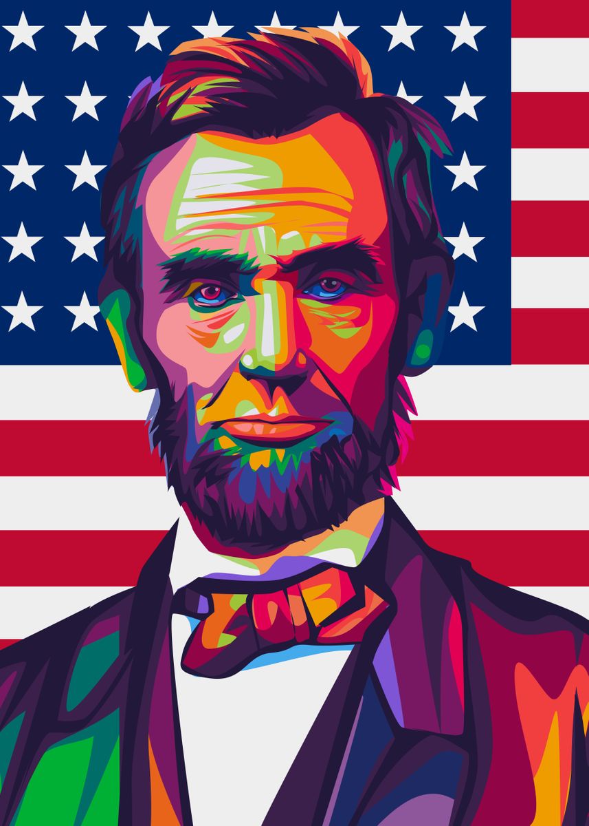 'Abraham Lincoln' Poster, picture, metal print, paint by arrasign ...