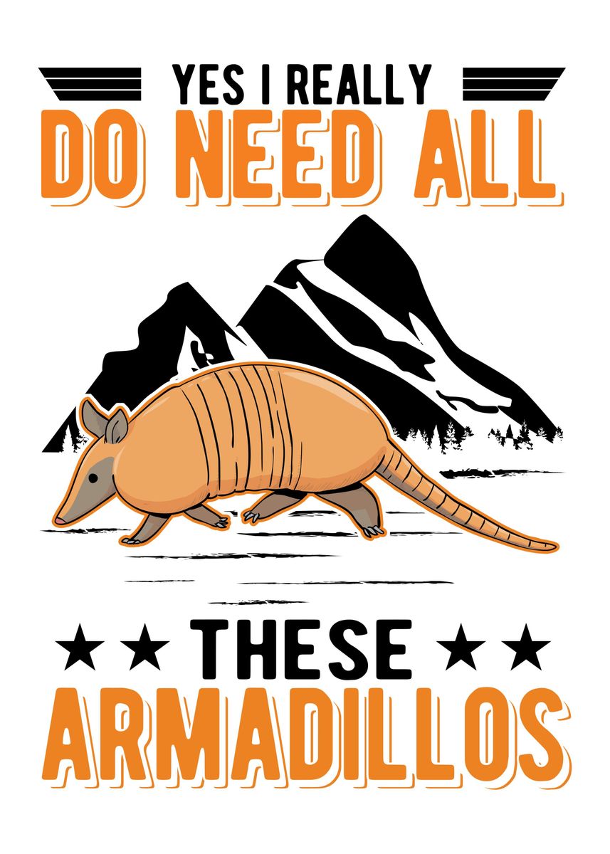 'Armadillo' Poster by FavoritePlates | Displate