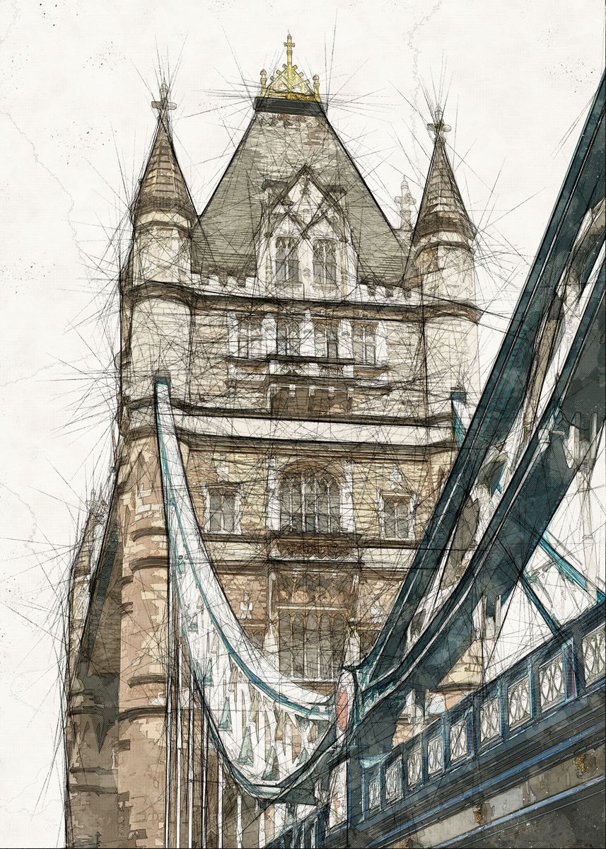 'London Bridge' Poster, picture, metal print, paint by Enchanted Elm ...