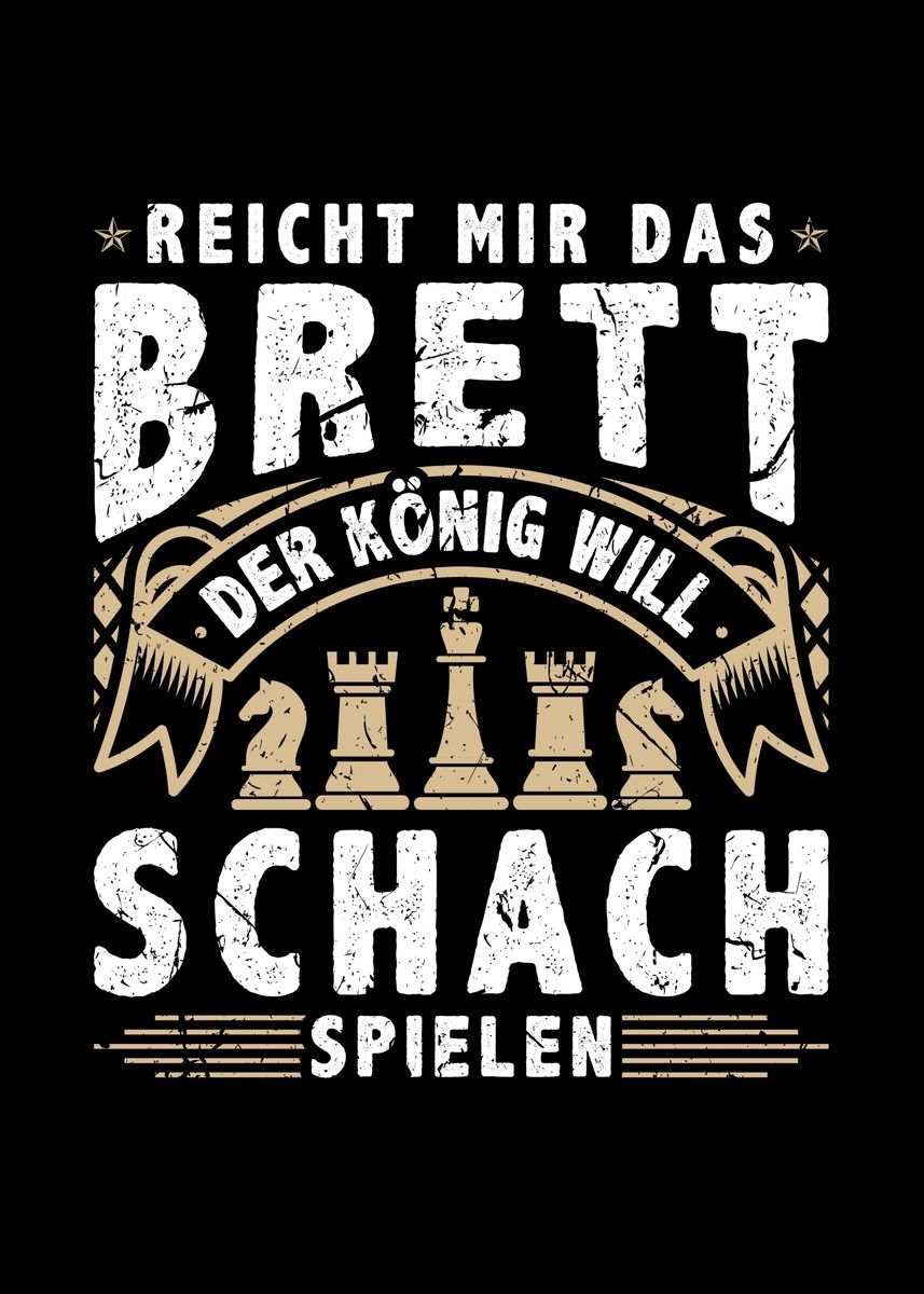 'Schachbrett Schach' Poster, picture, metal print, paint by HumbaHarry ...