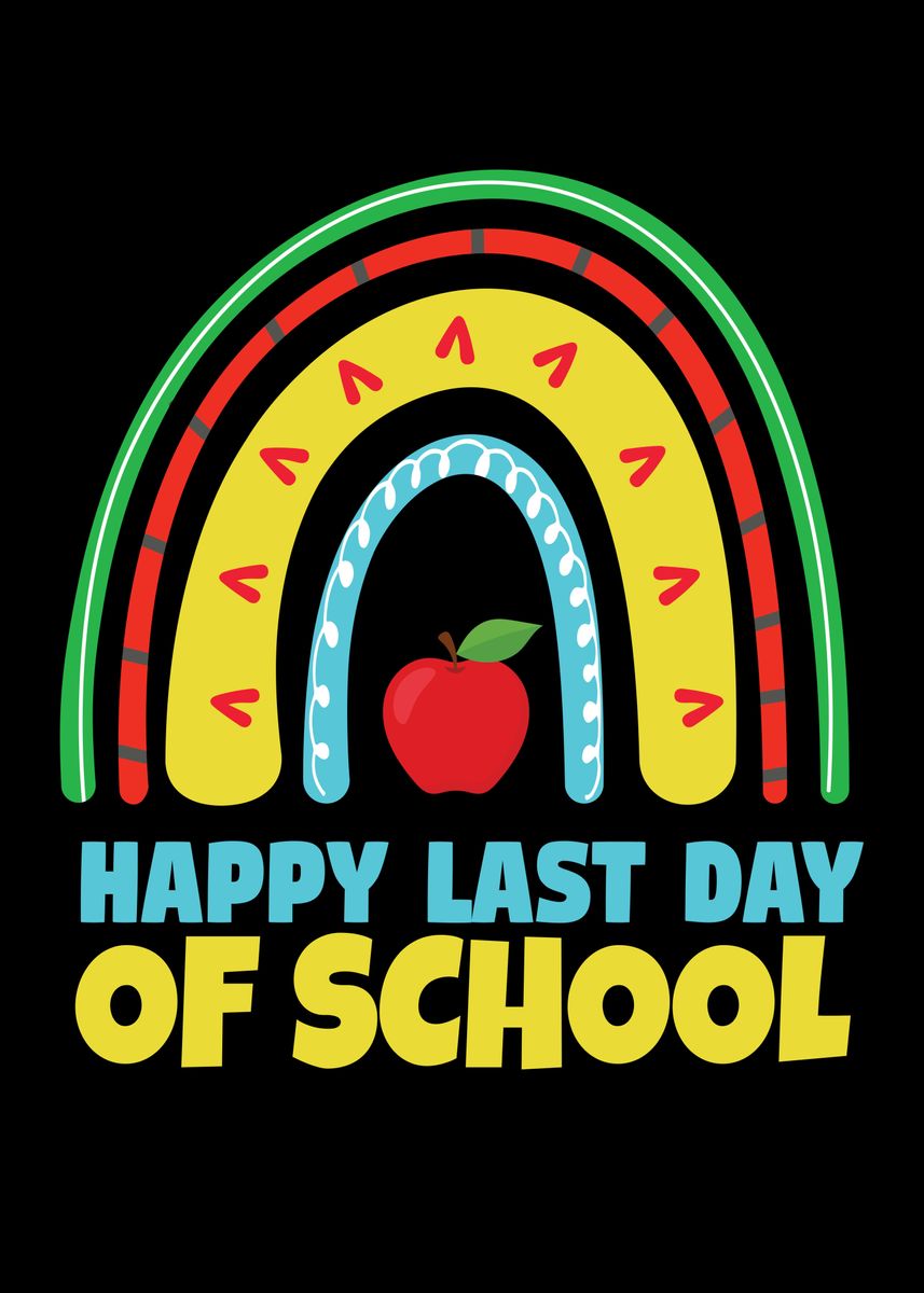 'Rainbow Day Of School' Poster, picture, metal print, paint by ShirTom ...