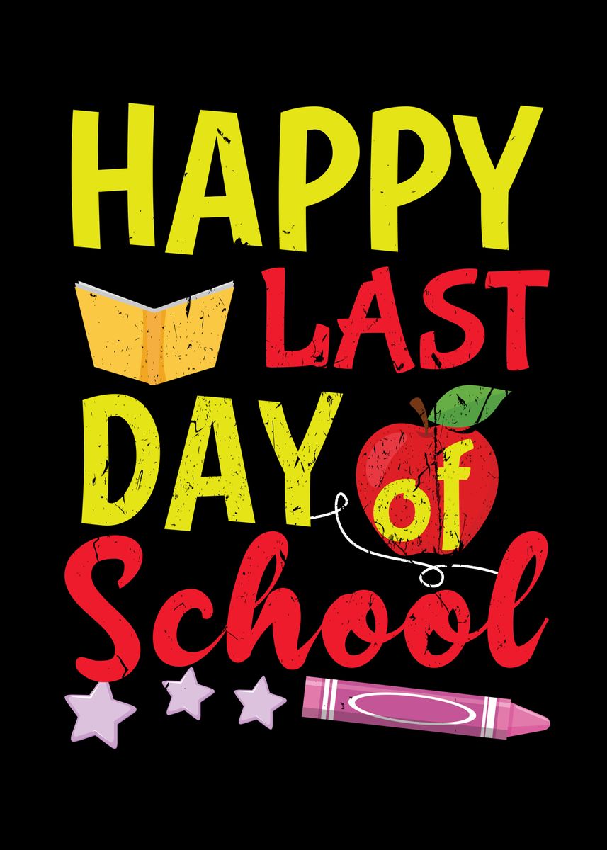 'Awesome Day Of School' Poster, picture, metal print, paint by ShirTom ...