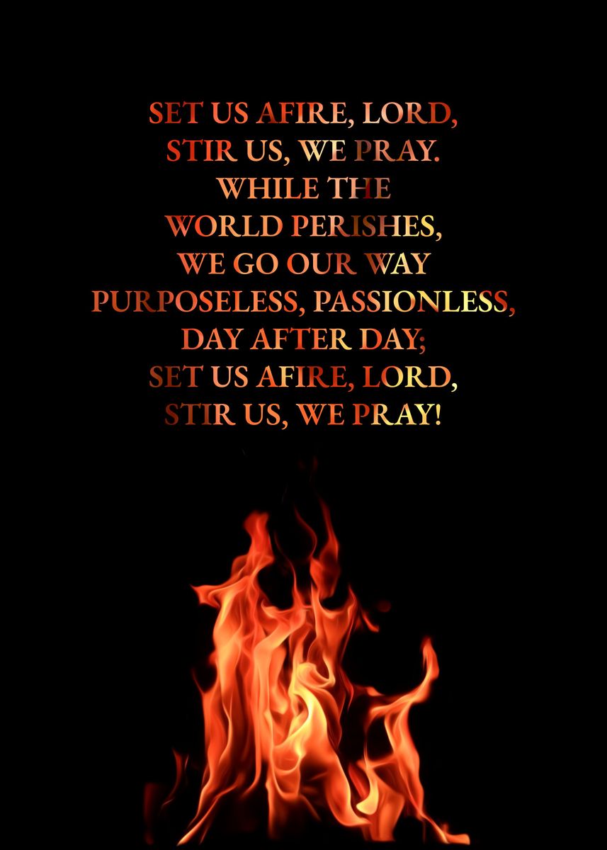 'Set Us Afire' Poster, picture, metal print, paint by ABConcepts | Displate