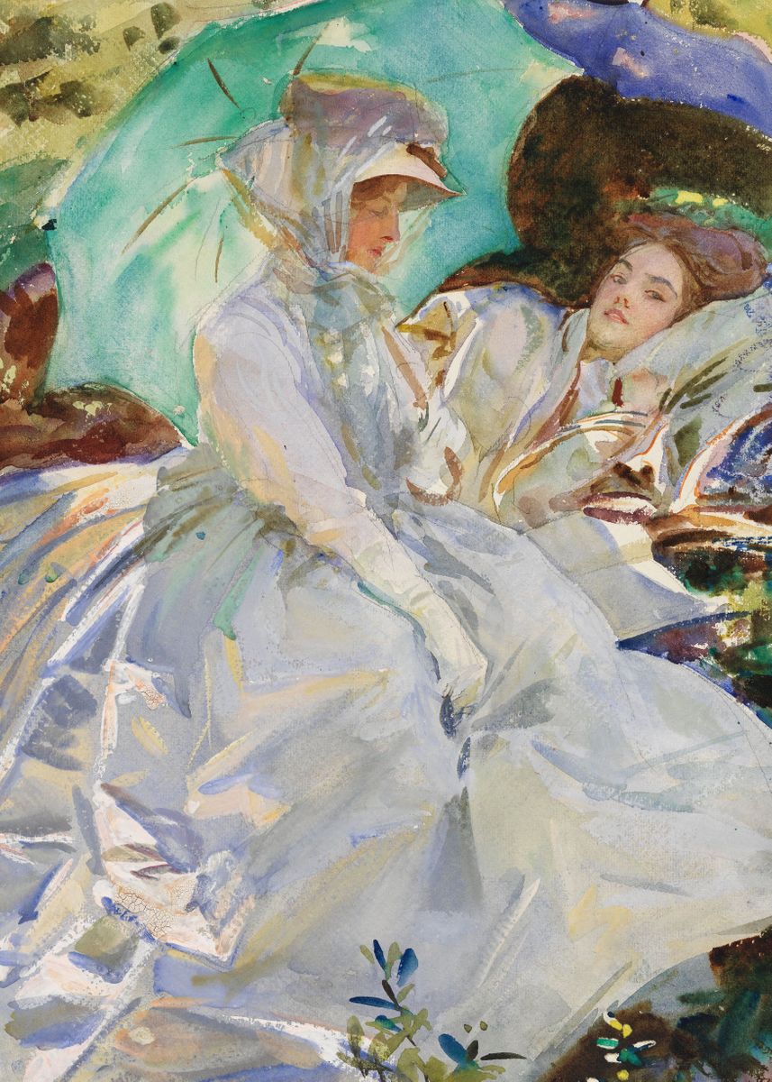 'Simplon Pass Reading' Poster, picture, metal print, paint by ...