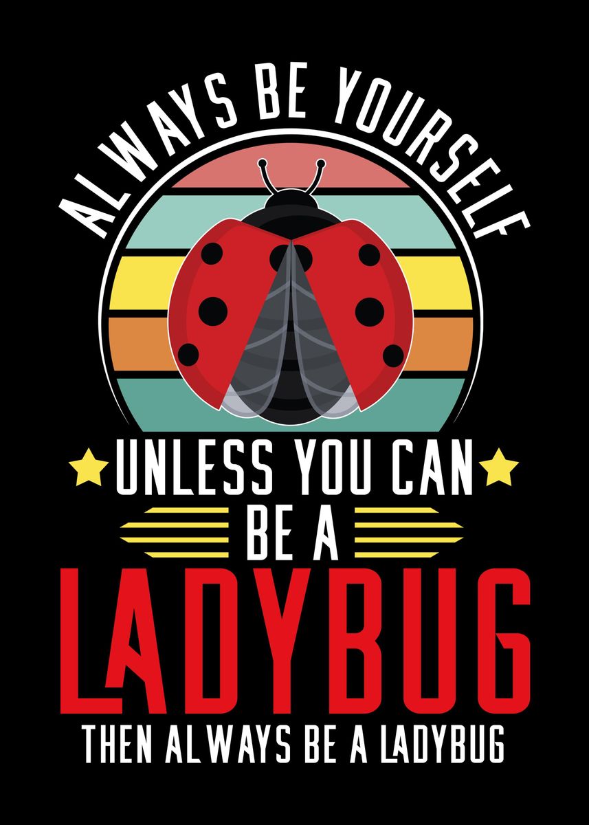 'Ladybug Entomologist' Poster, picture, metal print, paint by ...