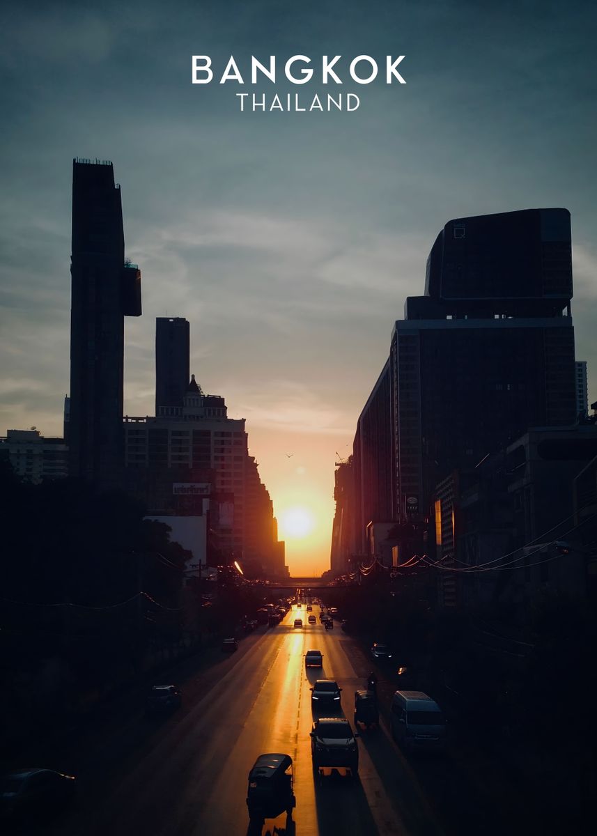'Bangkok' Poster by Blacklasch | Displate