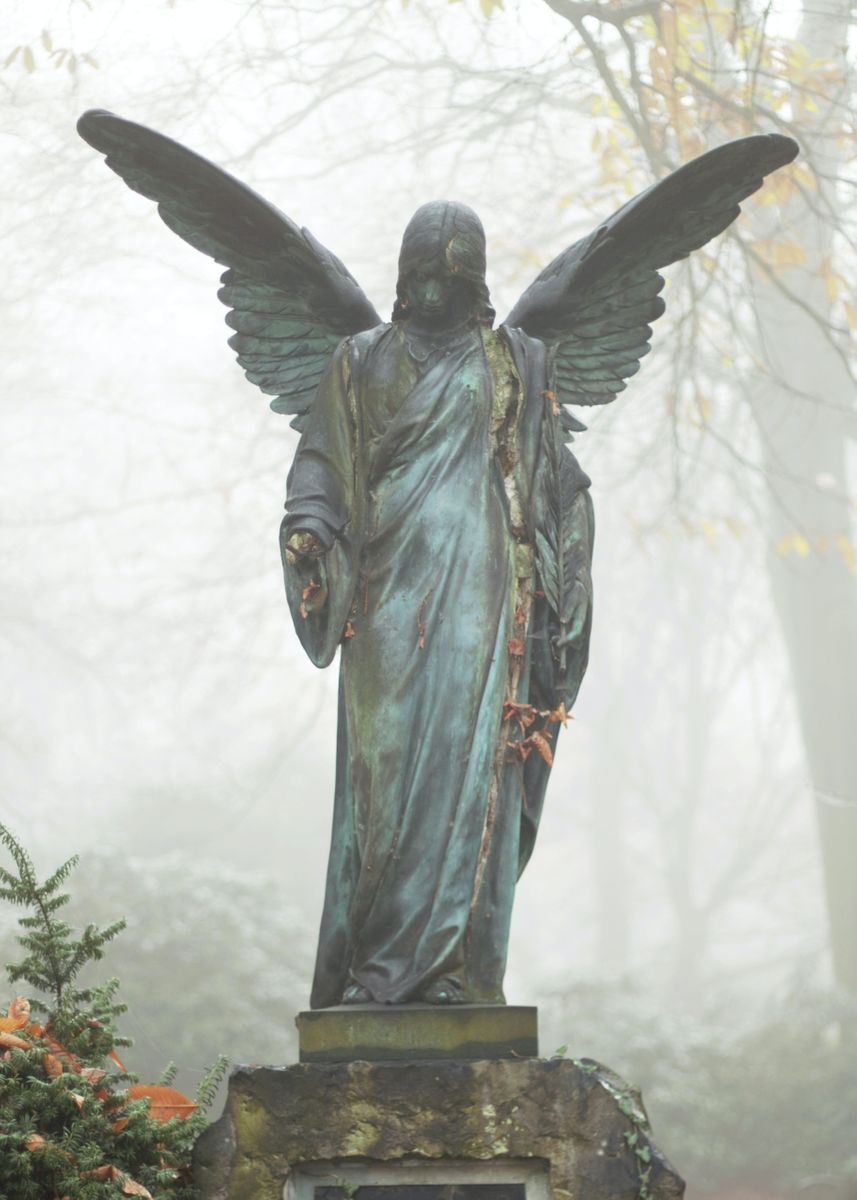 'Angels in the Mist' Poster, picture, metal print, paint by Stephen ...