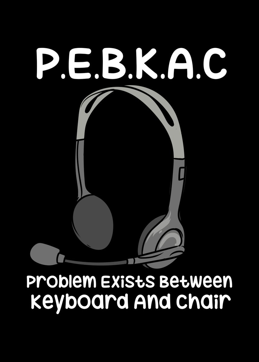 'Problem Exists Between' Poster, picture, metal print, paint by Uwe ...