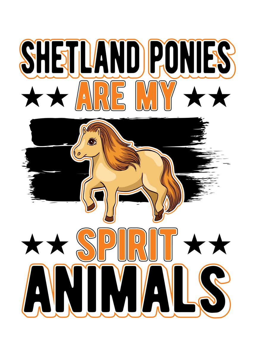 'Shetland Pony Shetty' Poster by FavoritePlates | Displate