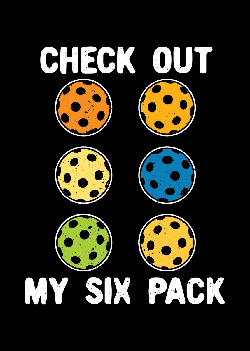'Check Out My Six Pack' Poster, picture, metal print, paint by Uwe ...