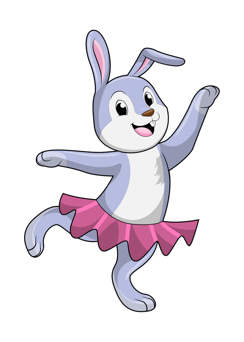 'Rabbit Ballerina Ballet' Poster, picture, metal print, paint by Markus ...