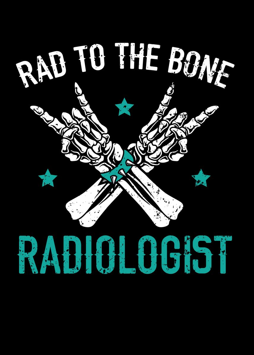 'Rad To The Bone' Poster, picture, metal print, paint by NAO | Displate