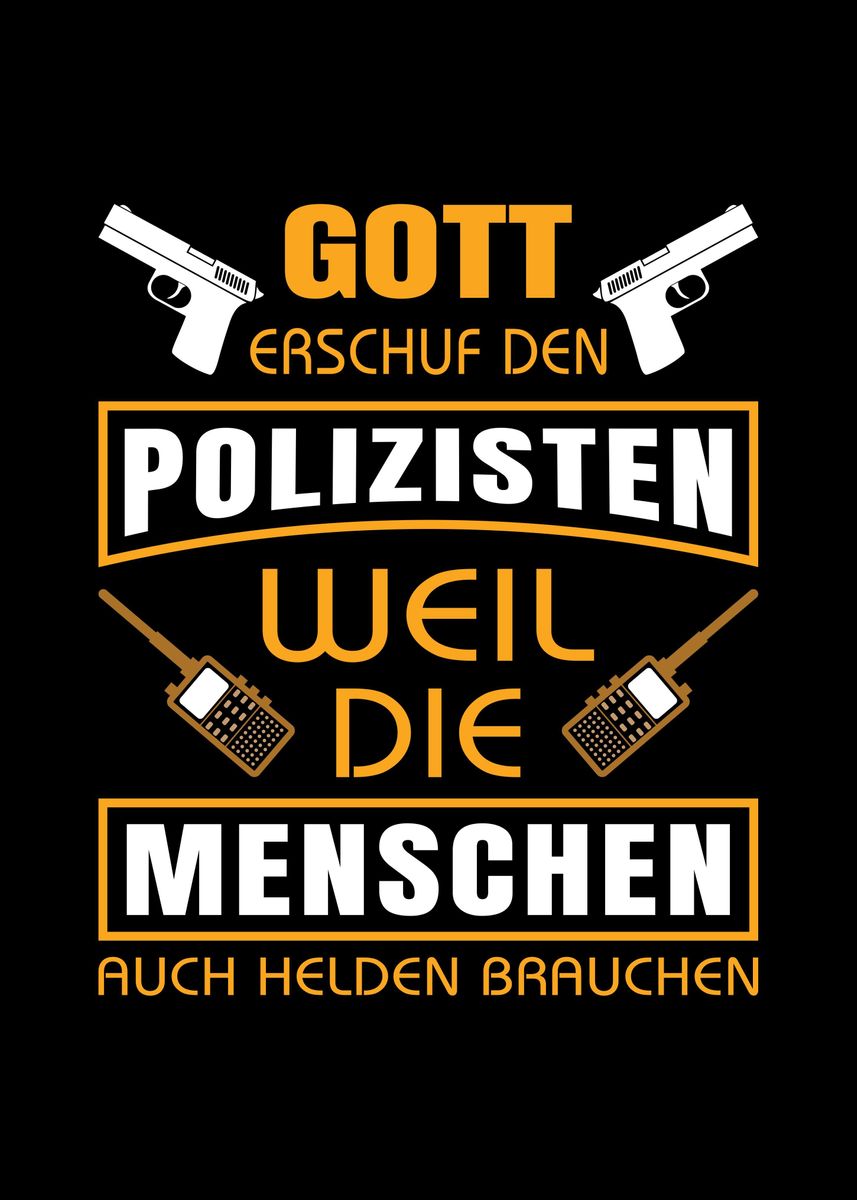'German Police' Poster, picture, metal print, paint by Sebastian ...