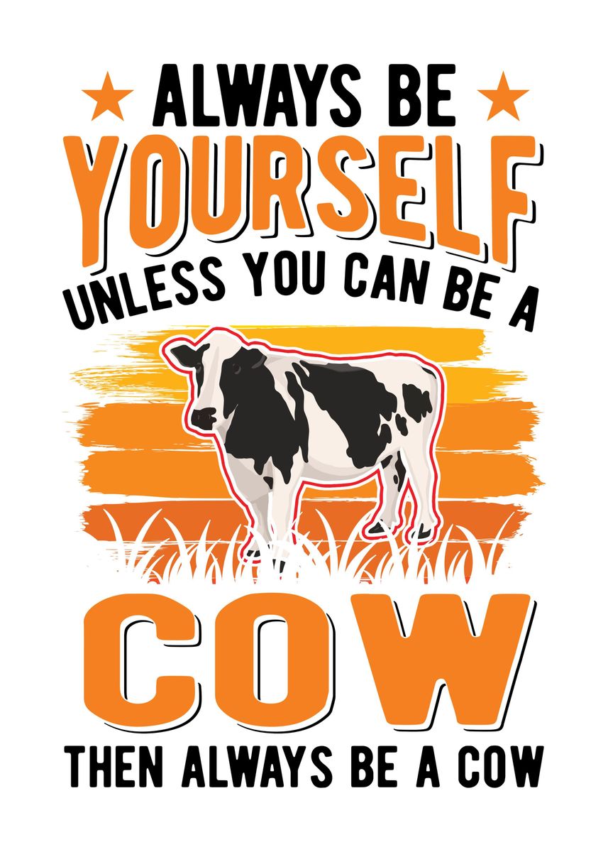 'Cow Farmer Cattle' Poster, picture, metal print, paint by ...