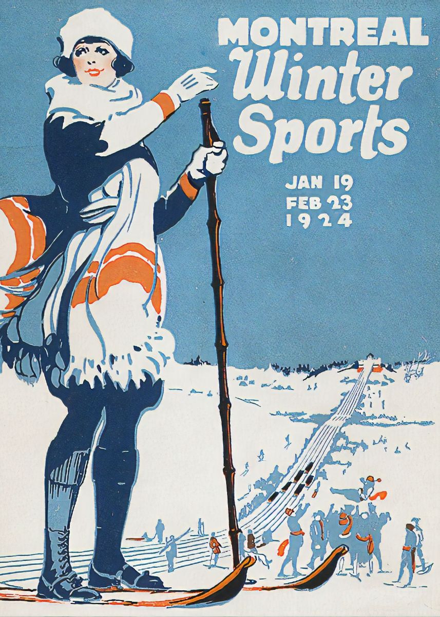 'Winter Sports Poster' Poster, picture, metal print, paint by Sam Brady ...