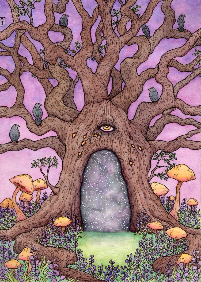 'Crow Gate' Poster by Imogen | Displate