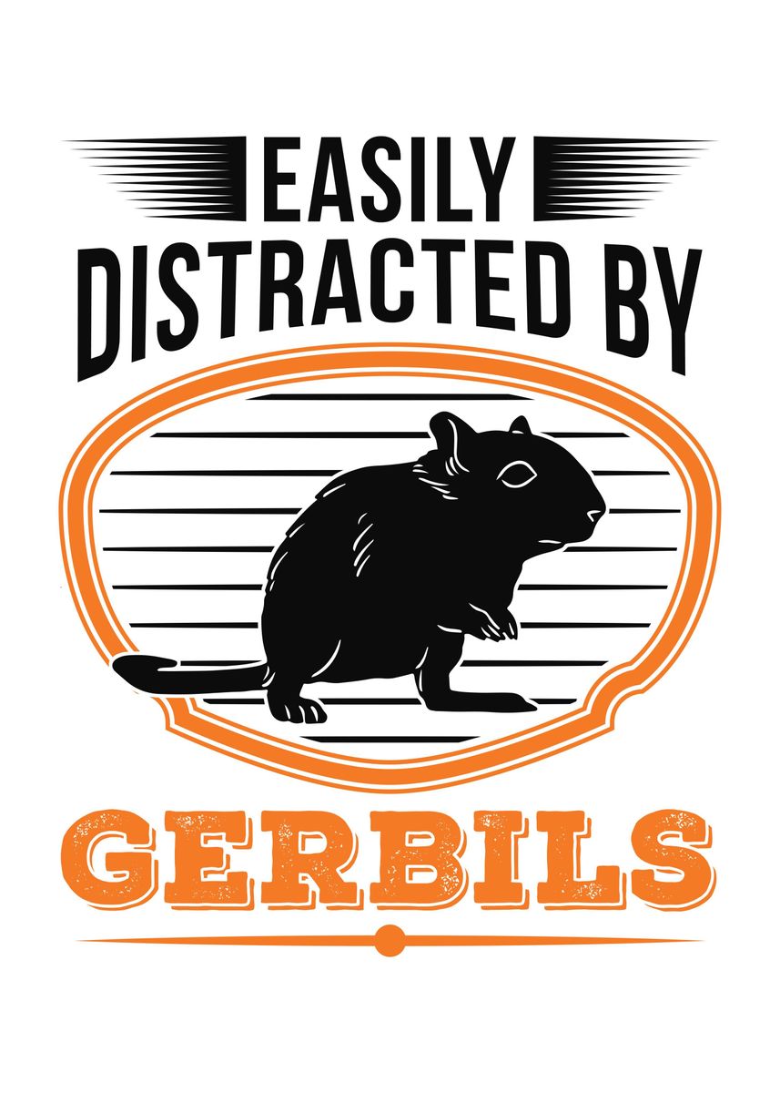 'Gerbil Racing Rat' Poster by FavoritePlates | Displate