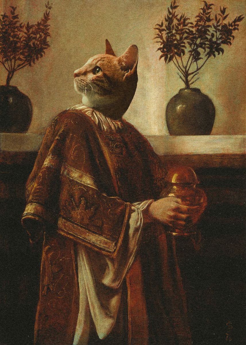 'Catus Inteligentus' Poster by Nemanja Trubajic | Displate