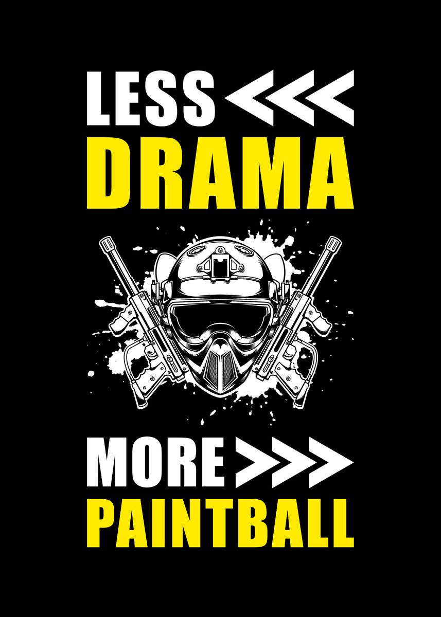 'Paintball' Poster, picture, metal print, paint by schmugo | Displate