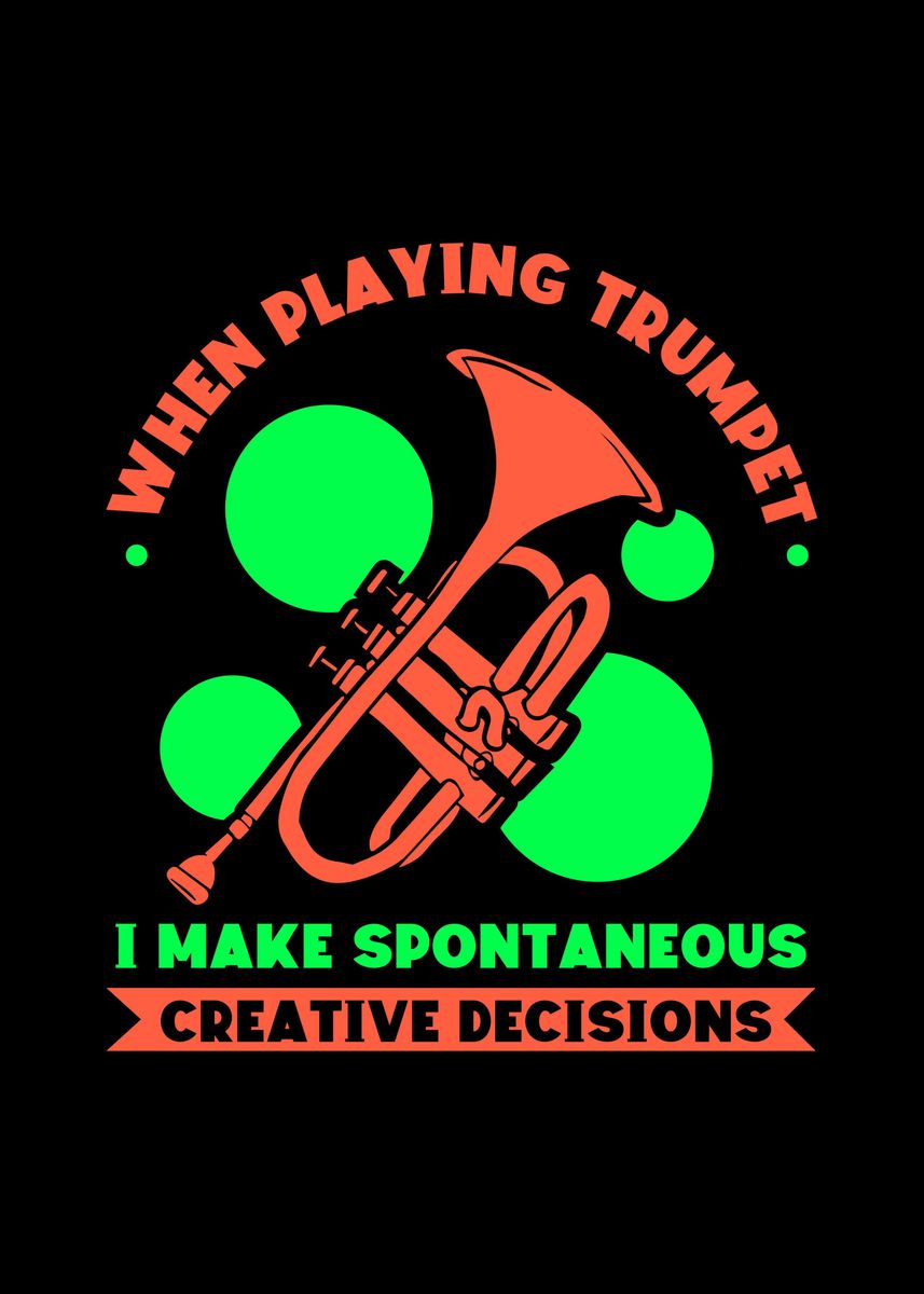 'Trumpet' Poster, picture, metal print, paint by Sebastian Wünsche ...