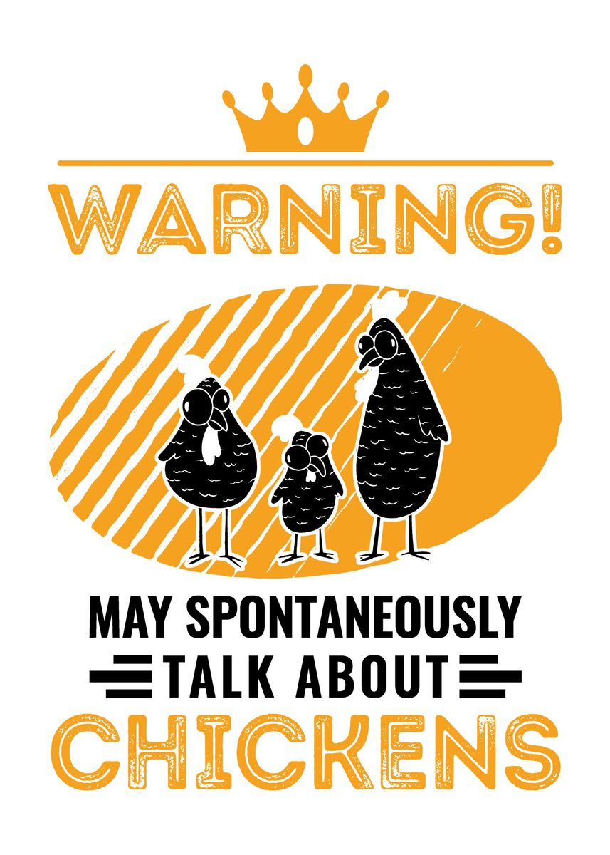 'Chicken Gift' Poster, picture, metal print, paint by FavoritePlates ...