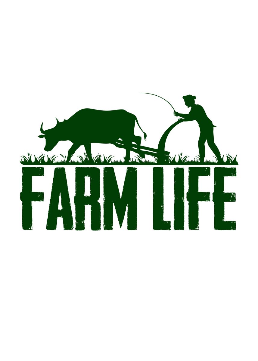 'Farm Life' Poster by Steven Zimmer | Displate